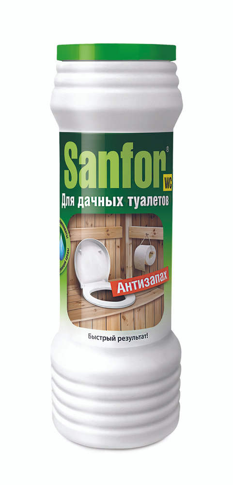 Средство дезодорирующее для дачных туалетов Антизапах SANFOR, 400 г ...