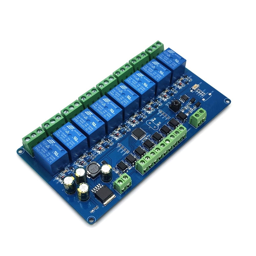 7 30 В Modbus Rtu 8 канальный релейный модуль для Rs485 Ttl Uart