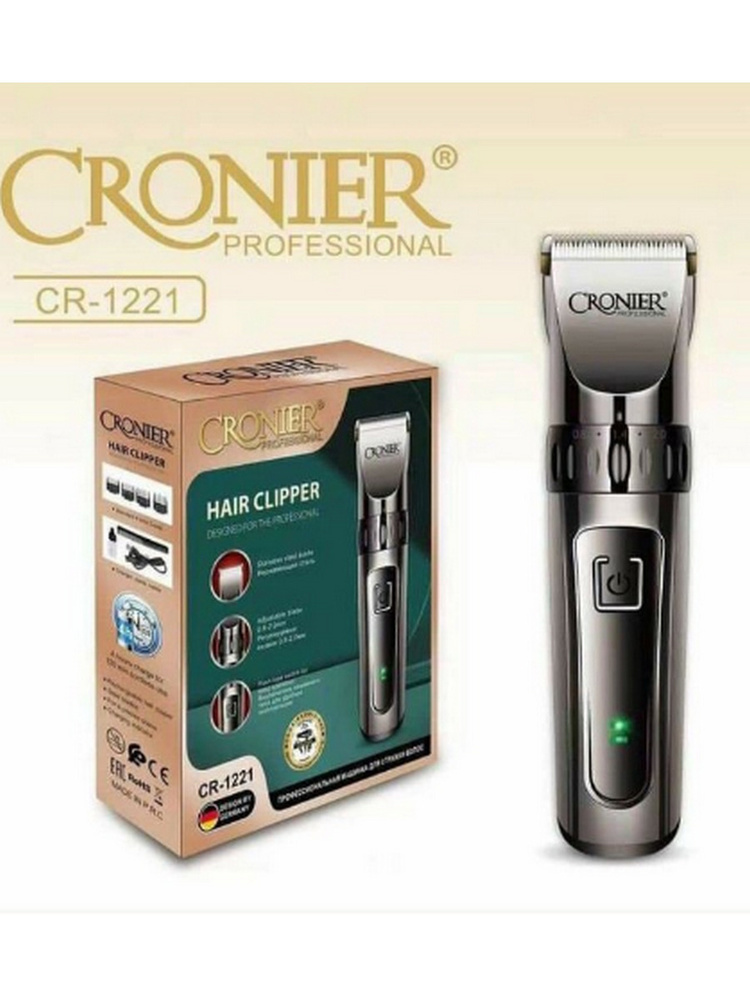 Машинка для стрижки CRONIER CR-1221, серый - купить по выгодным ценам в интернет-магазине OZON ...