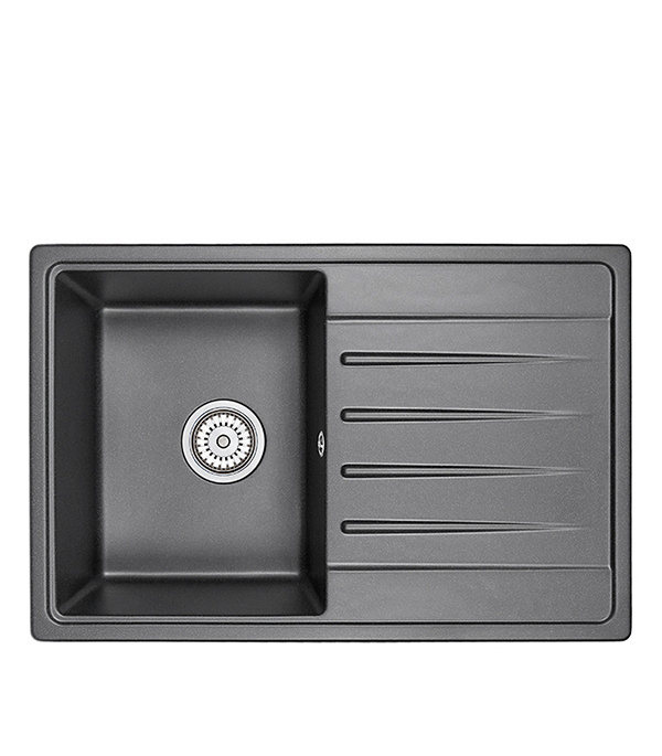 Мойка для кухни Granula Standard 760х500х200 мм врезная прямоугольная с ...