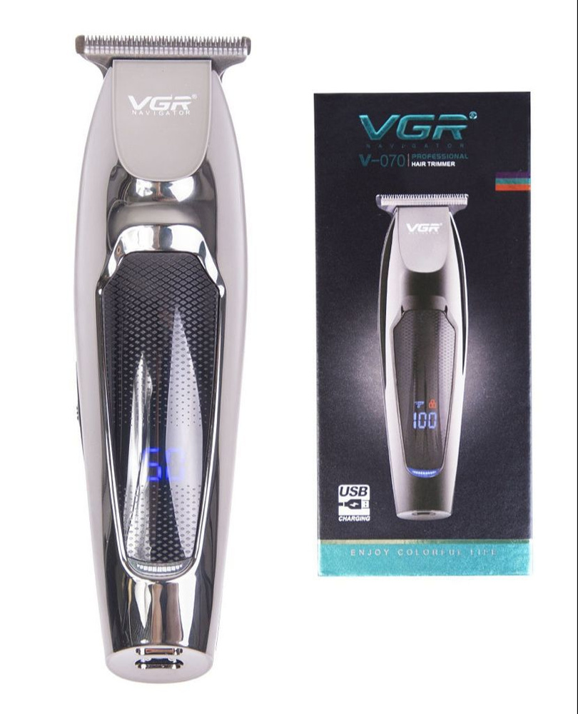 VGR Триммер для бороды и усов вVGR V070, кол-во насадок 5 купить на OZON по низкой цене (1661431520)