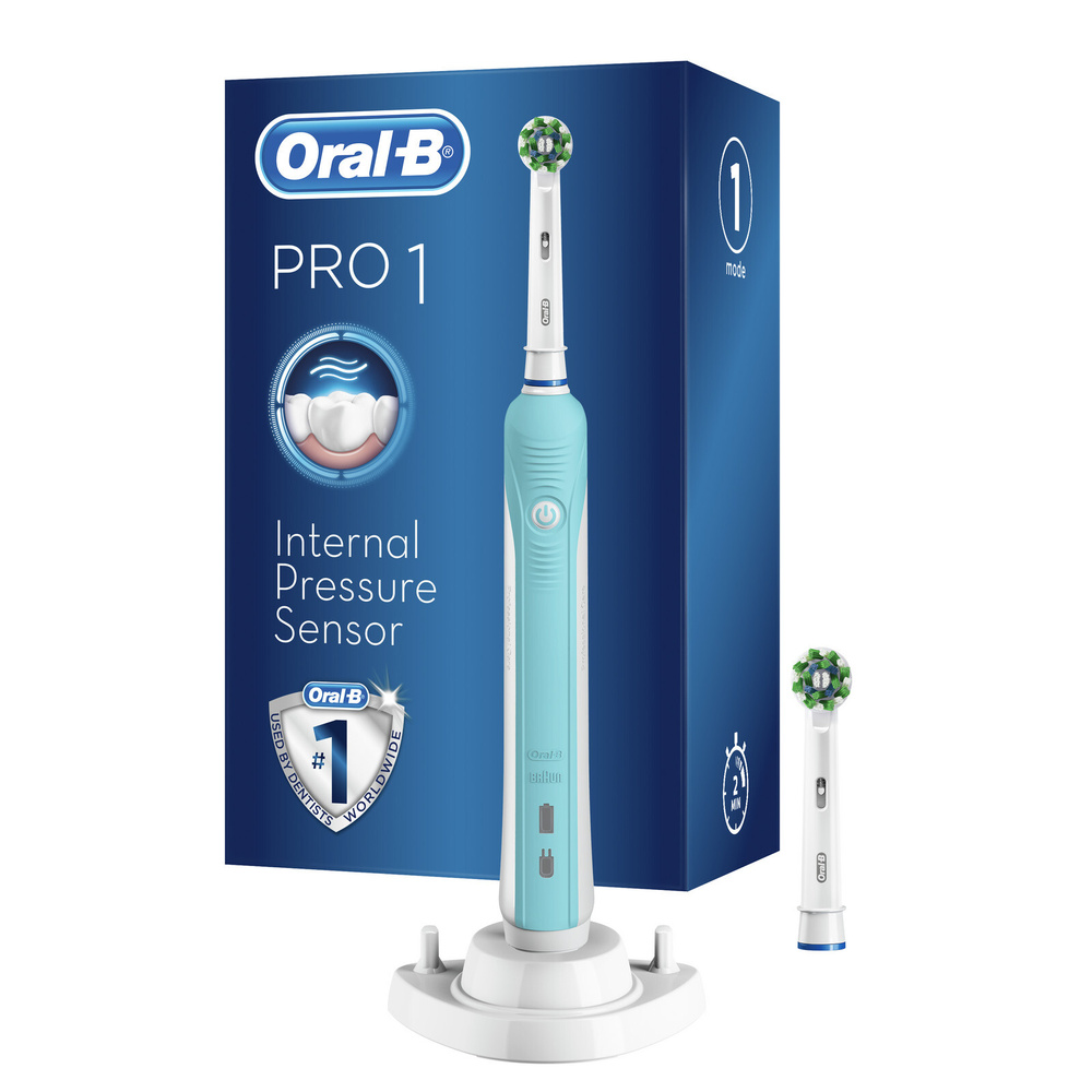 Электрическая зубная щетка Oral-B 🔥СКИДКА🔥Pro 1 570 + 2 круглых сменных ...