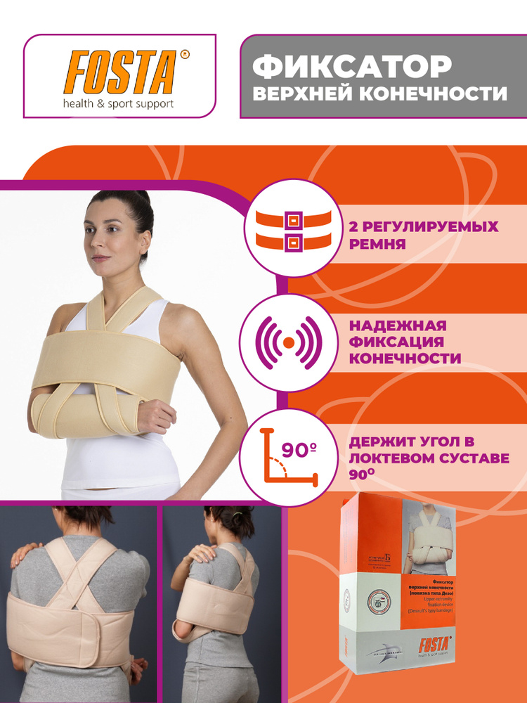 Ортез, бандаж на плечо, локоть и руку по типу Дезо Универсальный Fosta ...