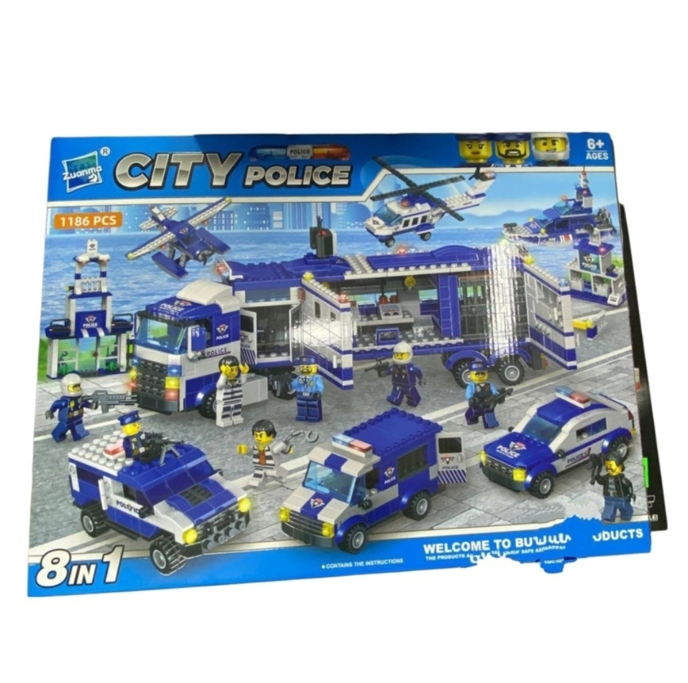 Конструктор Сити Город Полиция Полицейская фура 1186 деталей HLX322 ...