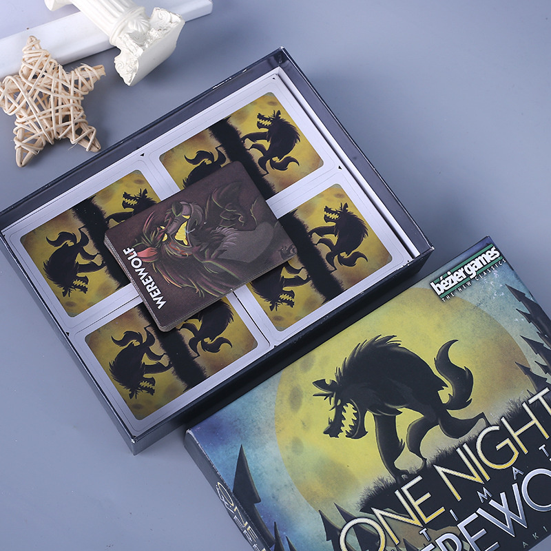 веселая карточная настольная игра One Night Werewolf - купить с ...