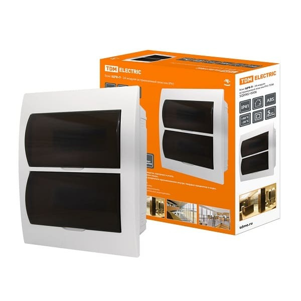 Бокс ЩРВ-П TDM 24 модуля, встраиваемый, пластик, IP40 - купить по выгодной цене в интернет ...