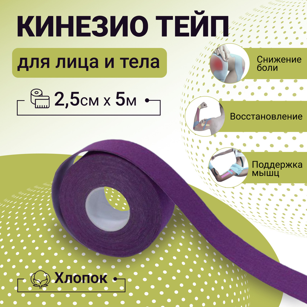 Кинезиотейп для тела и лица SILAPRO, тейп лента кинезиологическая ...