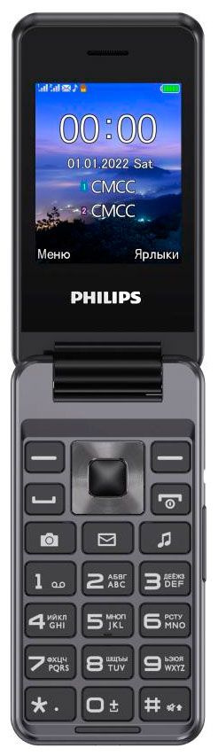 Мобильный телефон Philips Xenium E2601 темно-серый, серый - купить по ...