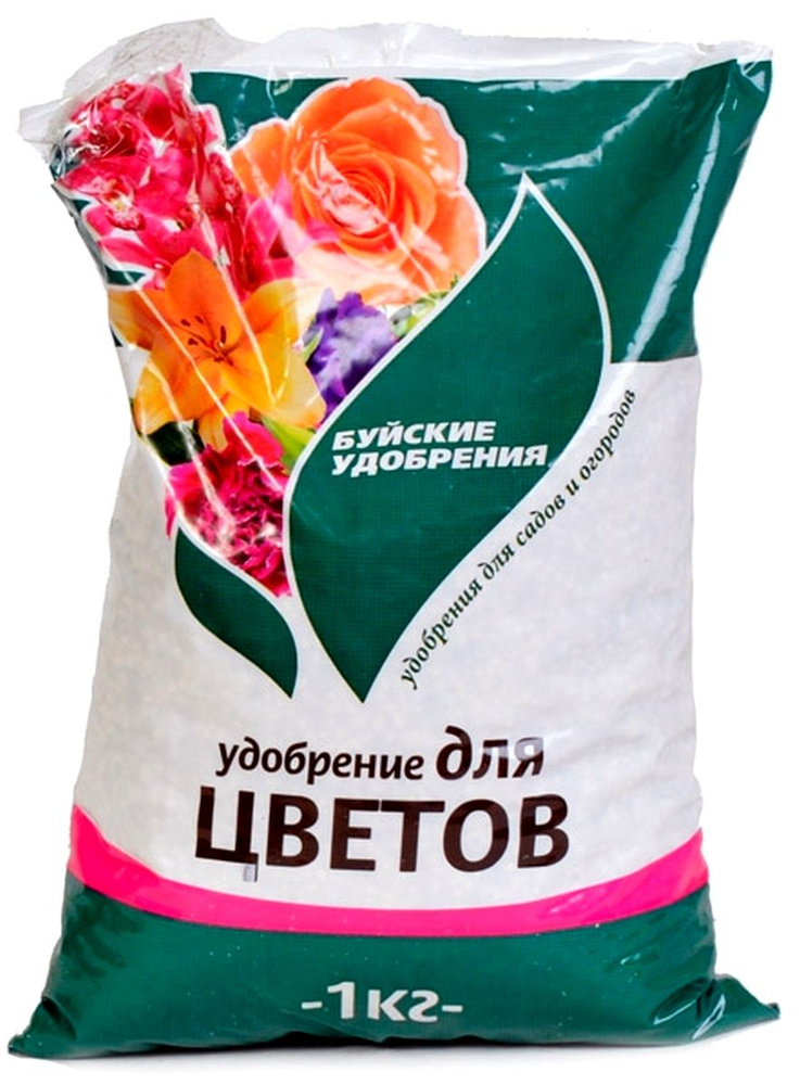 Комплексное минеральное удобрение Буйские удобрения для цветов, 1 кг ...