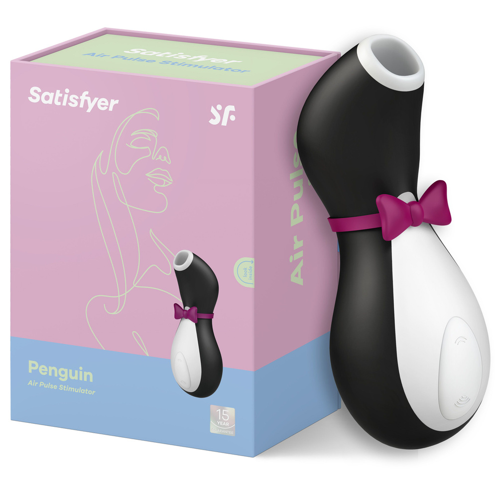 Вибратор Пингвин вакуумный стимулятор клитора Satisfyer Pro Penguin Сатисфаер вибратор для ...