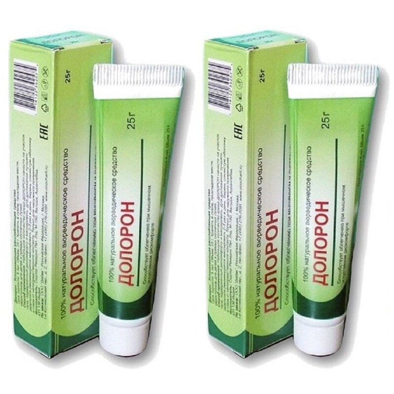 Аюрведическая мазь Дэй Ту Дэй Кэр Долорон 2 по 25 г (Day 2 Day Care ...