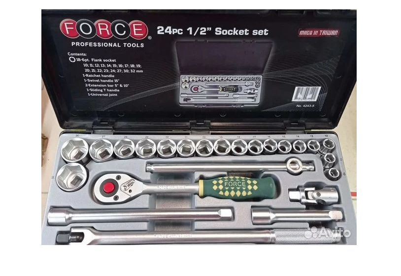 Набор инструмента FORCE 4243-5 купить на OZON по низкой цене (869891941)