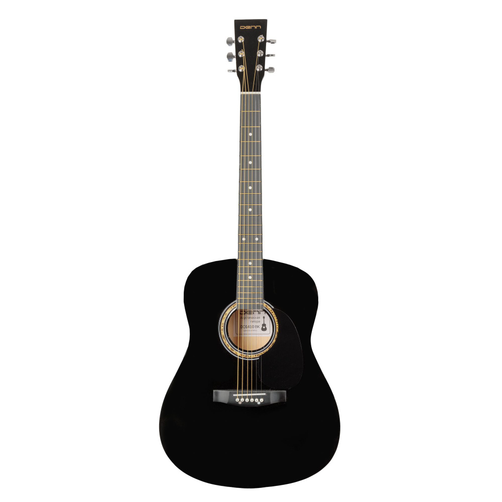 Denn Акустическая гитара Гитара DCG410 BK Black _ЧЕРНЫЙ, корпус Липа ...
