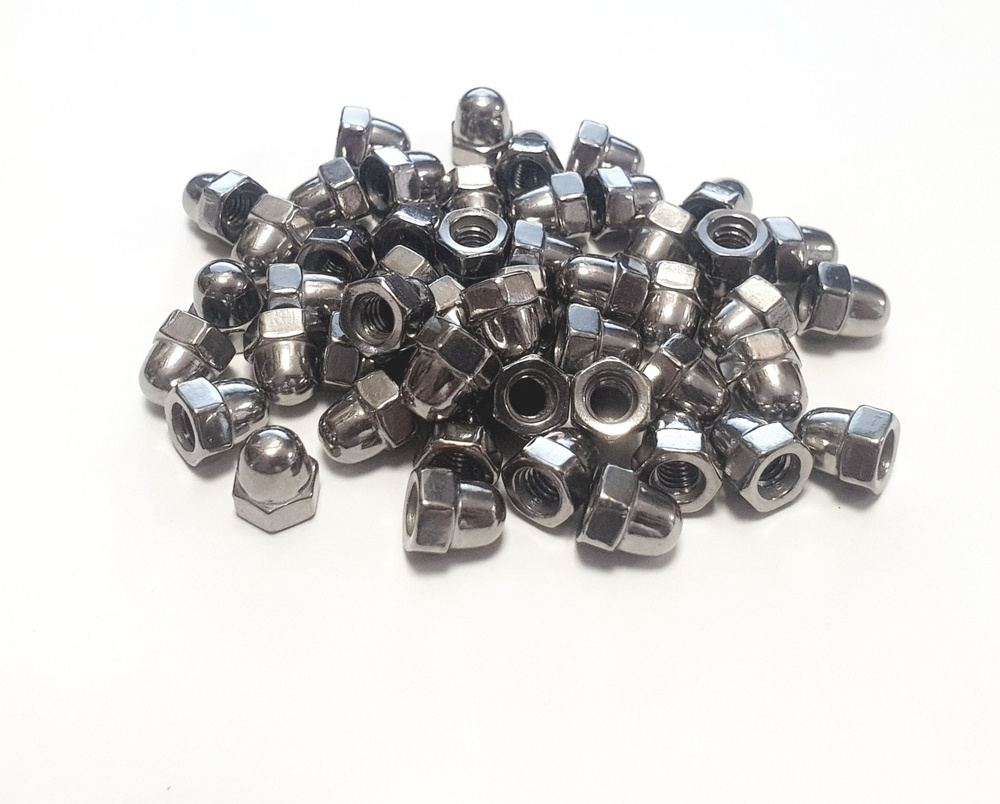 ДомМетиз Гайка Колпачковая M4, DIN1587, 50 шт. - купить с доставкой по выгодным ценам в интернет ...
