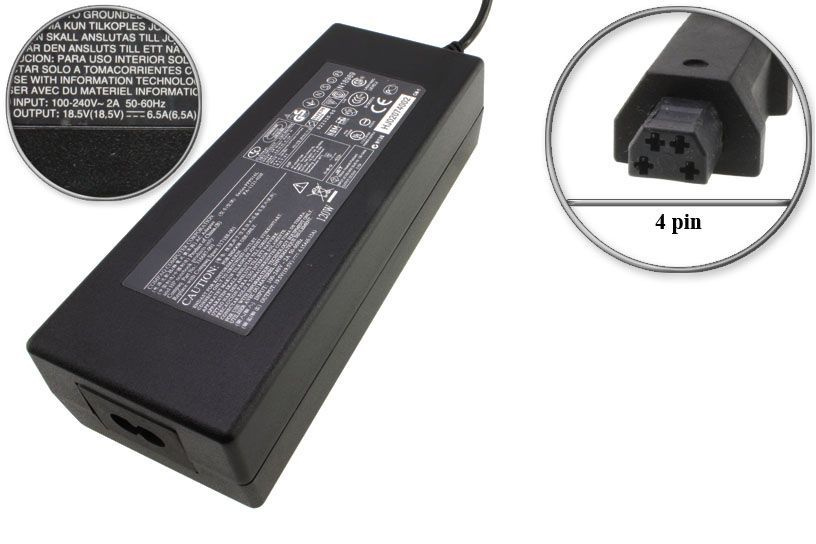 Адаптер (блок) питания 18V, 6.11A (max. 18.5V, 6.5A), 120W, 4pin ...