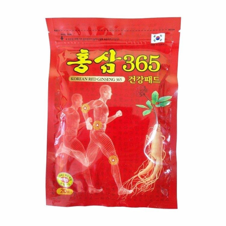 Пластырь KOREAN RED GINSENG 365 с красным женьшенем от боли в суставах ...