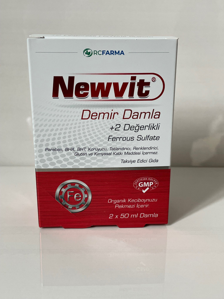 Железо в каплях NEWVIT 2 x 50ml купить на OZON по низкой цене (934589434)