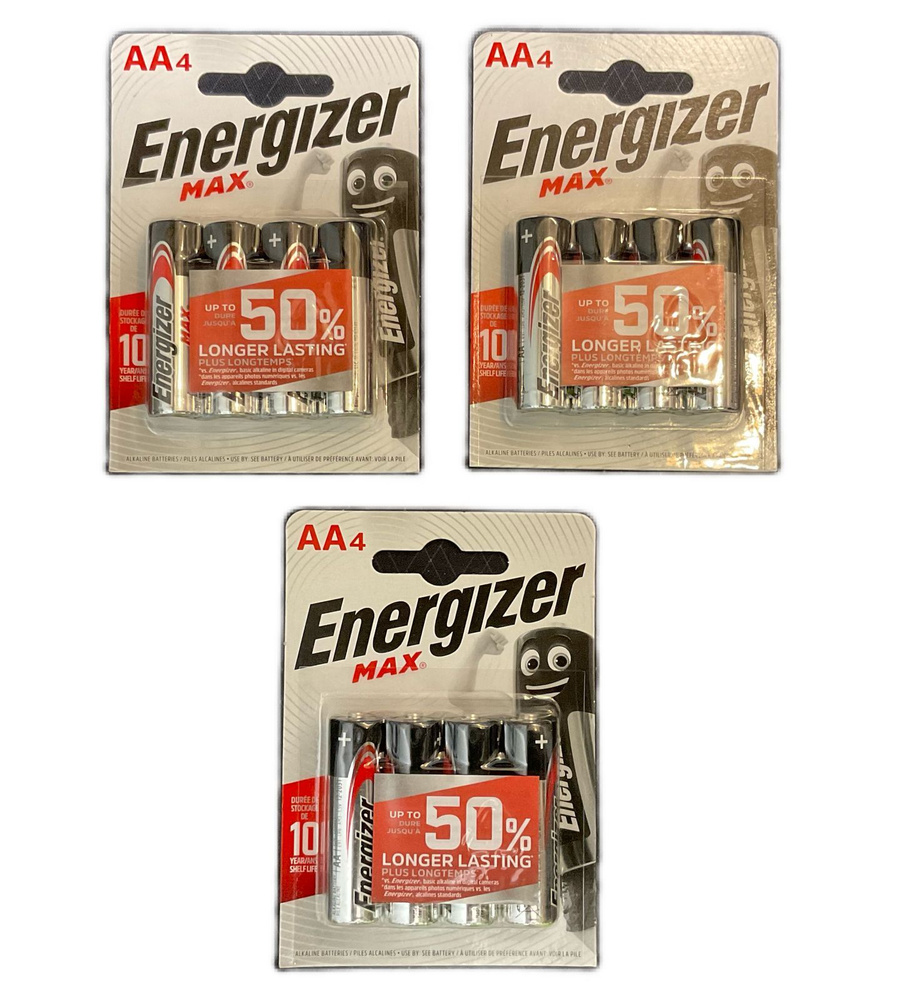 Батарейка Energizer Max AA 12 шт., LR06 - купить с доставкой по ...