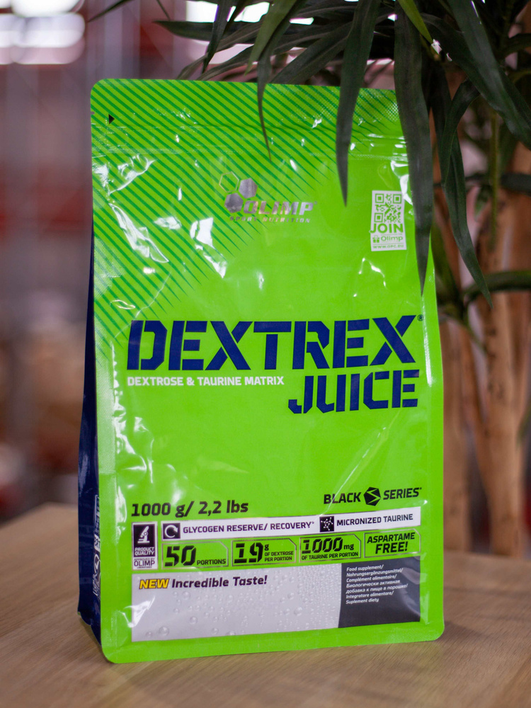 энергетический напиток Olimp Dextrex Juice магний таурин 1000 г, Яблоко ...