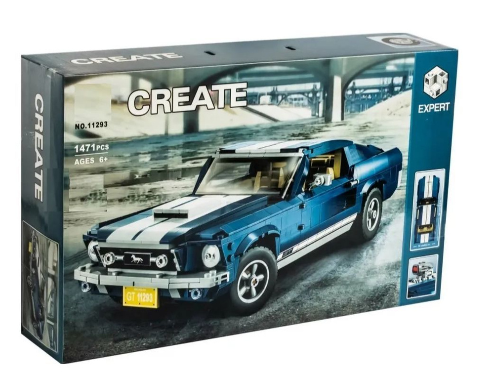 Конструктор Ford Mustang Ford 1967 GT500 Форд Мустанг купить на OZON по низкой цене (980522415)