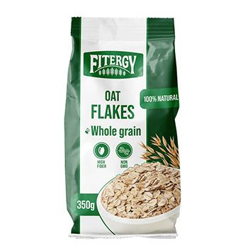 Хлопья овсяные FITERGY цельнозерновые крупные №1 350г, Россия купить на ...