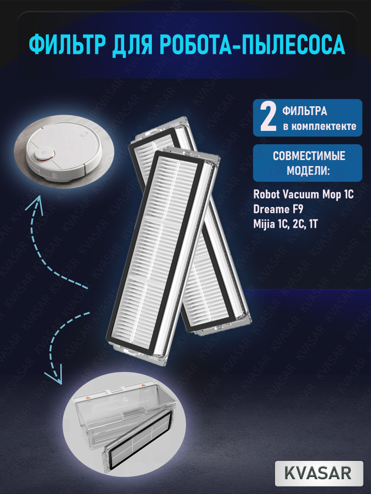 Фильтр для пылесоса Kvasar Фильтр для робота-пылесоса Mijia Robot ...