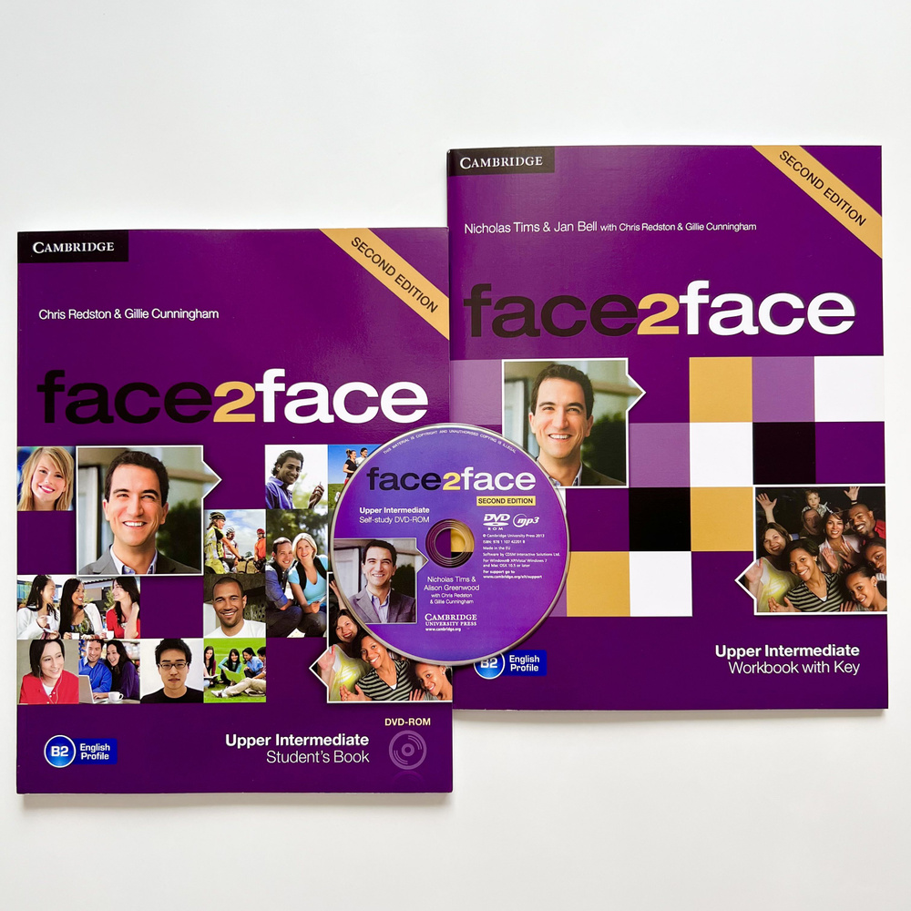 Face2face upper intermediate. Student's Book and Workbook (учебник + рабочая тетрадь)+CD диск ...