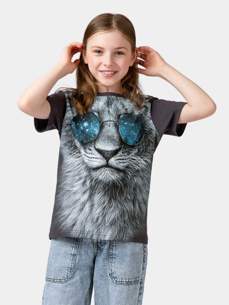 Футболка MF, размер 104, 110, цвет темно-серый, Хлопок 100% - купить по ...