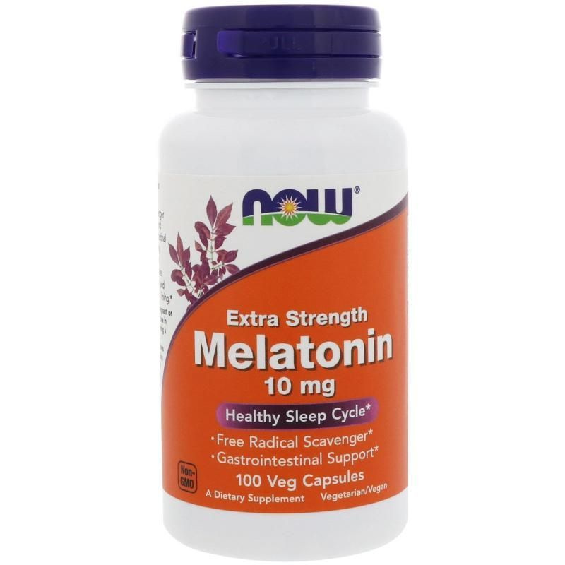 NOW Melatonin 10 mg 100 capsules/ Мелатонин 10 мг - купить с доставкой ...