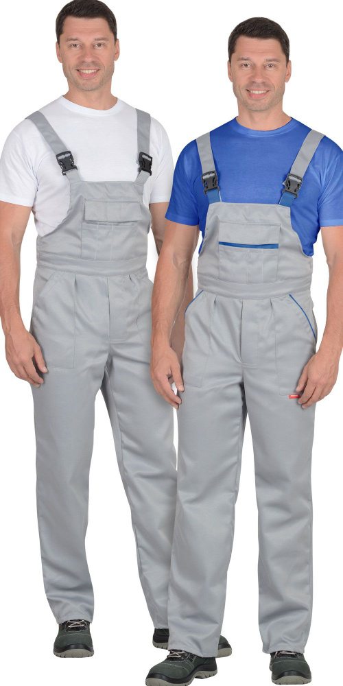Полукомбинезон рабочий "СИРИУС-ПРОФЕССИОНАЛ" светло-серый 48-182 (04365 ...
