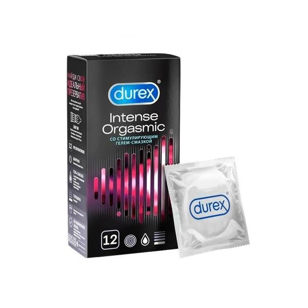 Durex Презервативы Intense Orgasmic рельефные, 12 шт - купить с ...