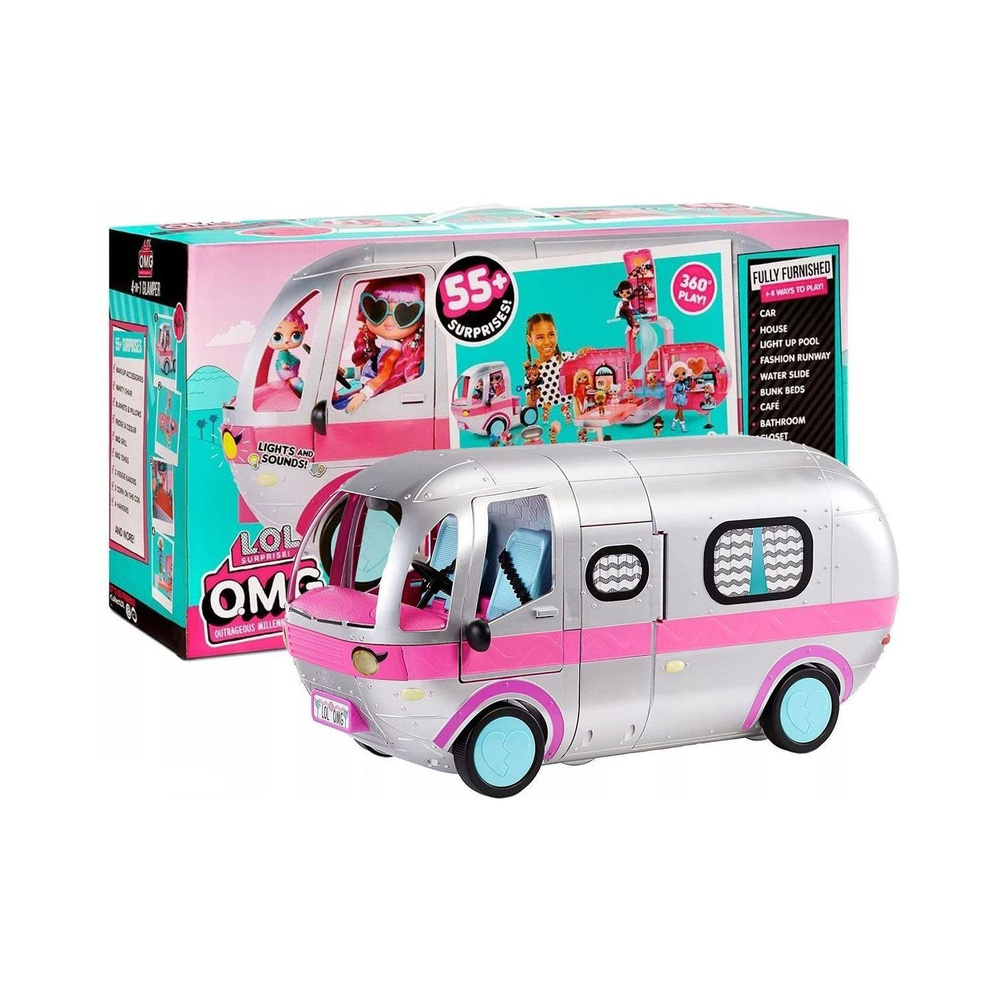 LOL Surprise OMG Glamper Camper - ЛОЛ Серебристый Автобус 2021, 576730 ...