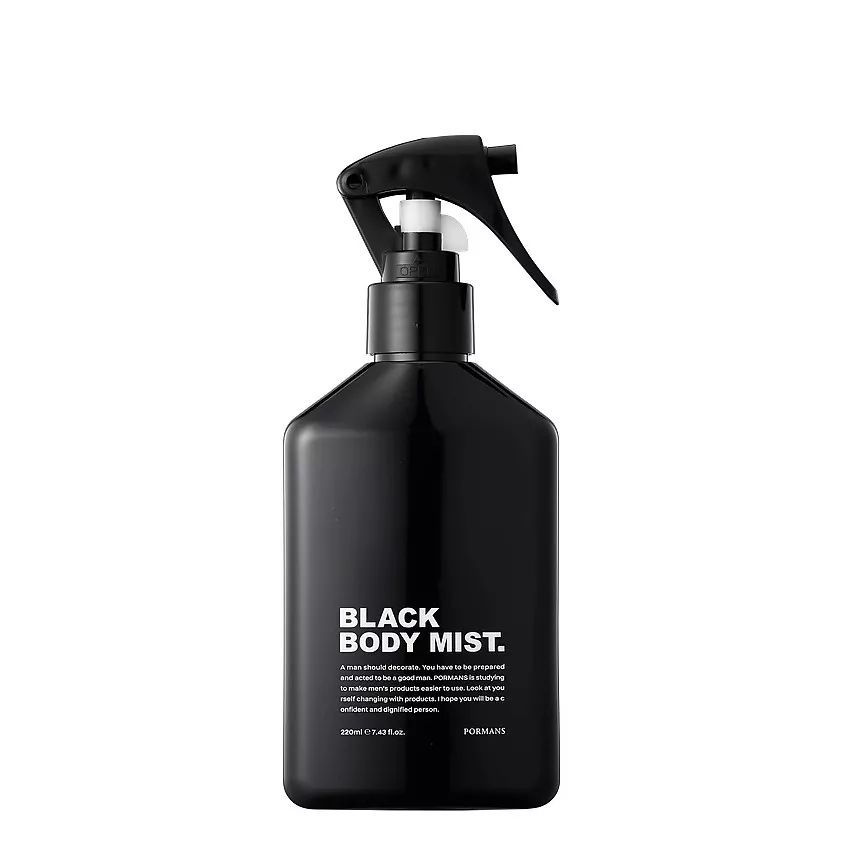 PORMANS Мист для тела парфюмированный для мужчин (Black Body Mist) 220 ...