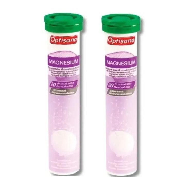 2 шт. Optisana Magnesium, быстрорастворимый Магний 200 мг. 20 таб ...
