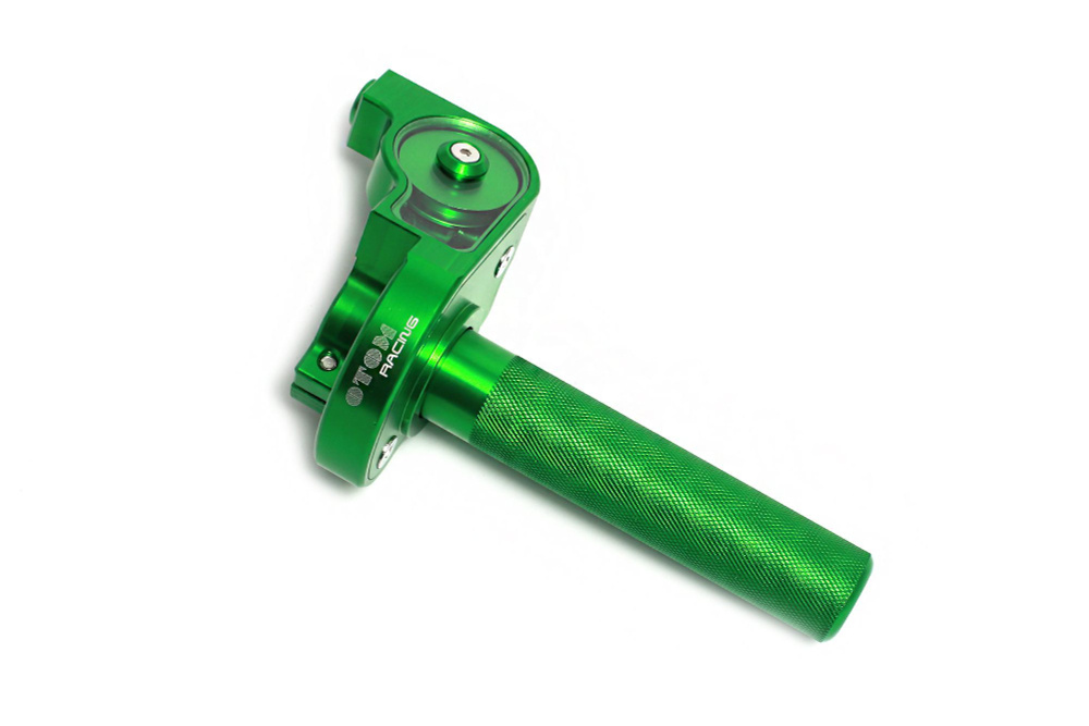 Ручка газа в сборе алюминиевая короткоходная CNC зеленая OTOM - купить по низким ценам в ...