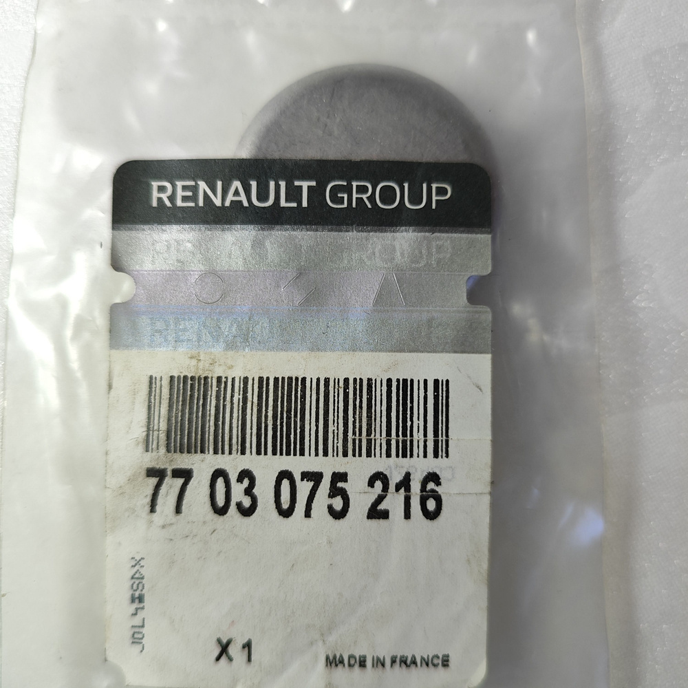 RENAULT 7703075216 Заглушка блока цилиндров мет. - Renault арт ...