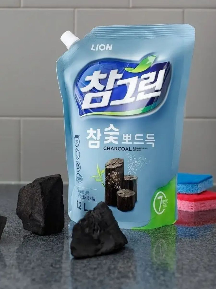 LION CHARMGREEN refill Средство для мытья посуды, овощей и фруктов ...