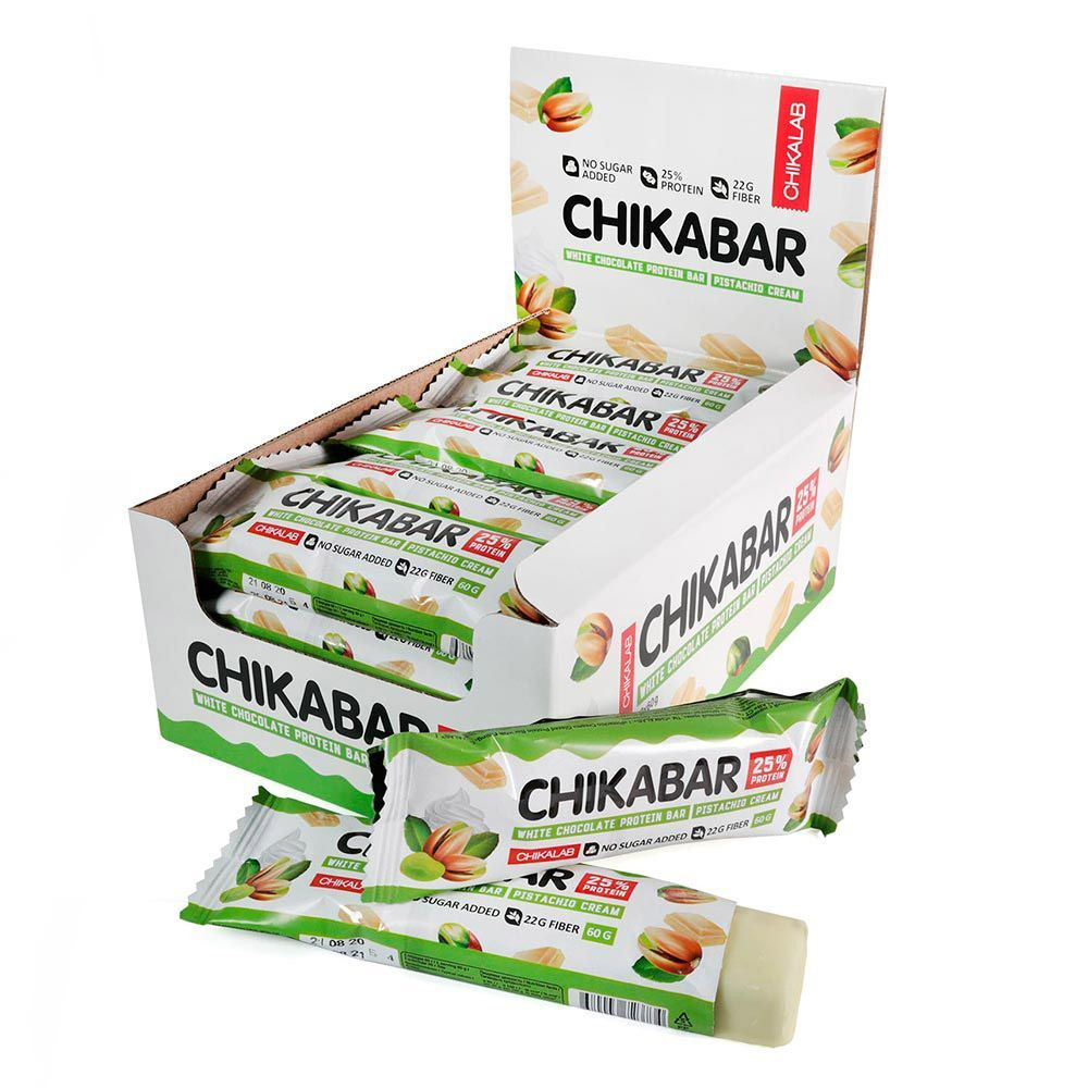 Батончик Chikalab 60г Фисташковый крем - купить с доставкой по выгодным ценам в интернет ...