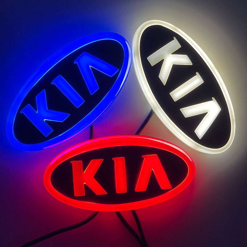 Значок LED KIA-(130 мм * 65 мм) - купить по выгодным ценам в интернет ...