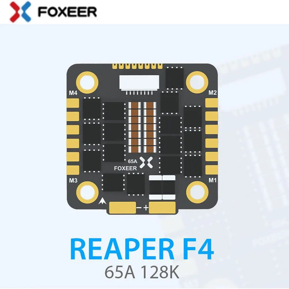 Foxeer Reaper F4 128k 65a 30x30 мм Blheli32 4in1 Беспроводной Esc 3 8s Dshot1200 для