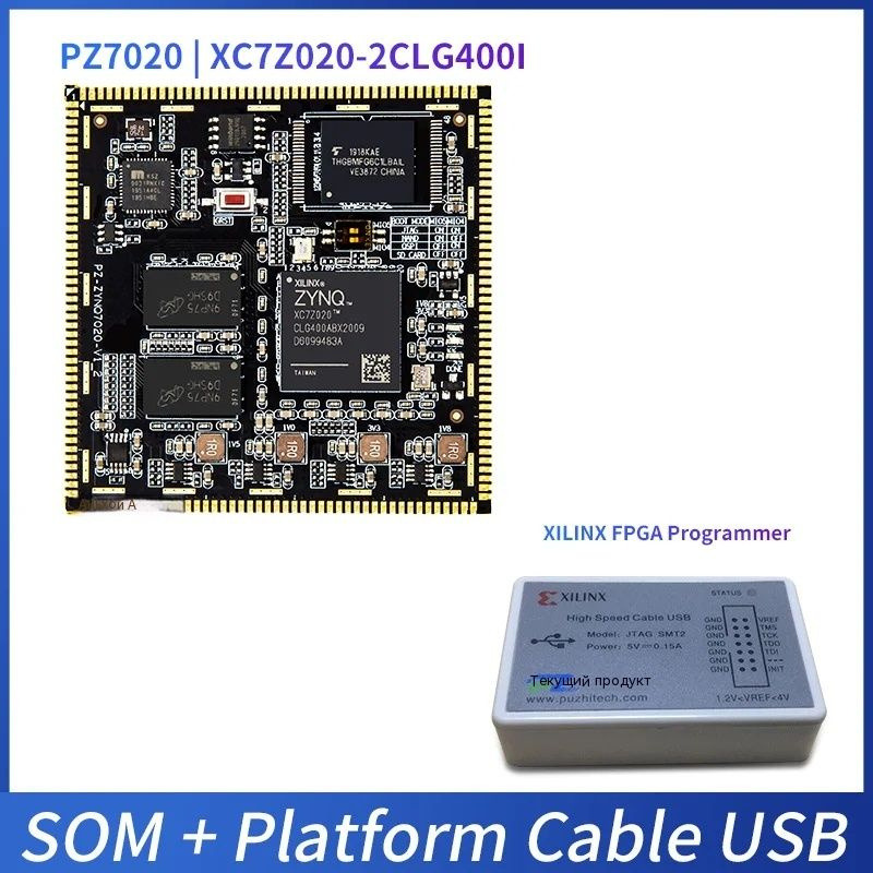 Puzhi 7020 SOM Xilinx Zynq-7000 SoC XC7Z020 Основная плата FPGA Система промышленного класса на ...