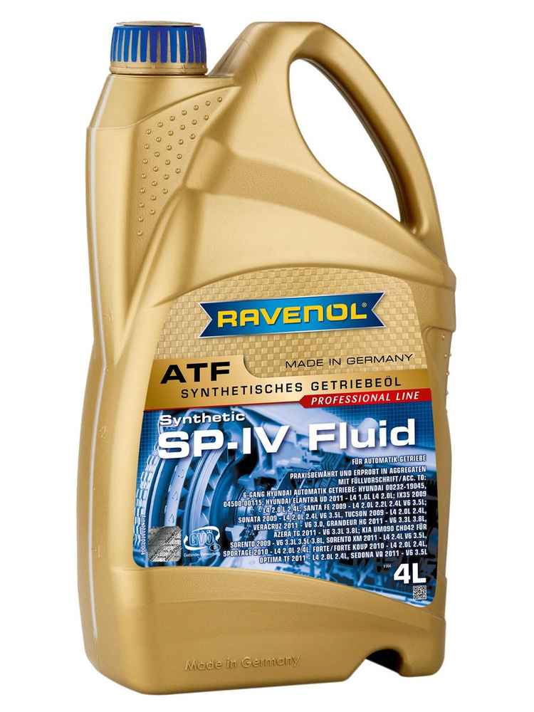 Масло АКПП RAVENOL ATF SP-IV Fluid, 4 литра - купить по выгодной цене в ...
