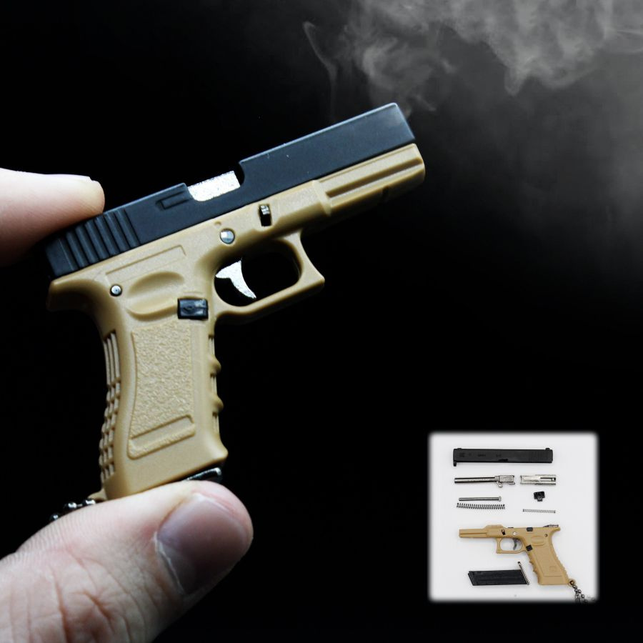 Брелок Glock 17 P18C Desert коллекционный/разборный PUBG/CS GO/Fortnite ...