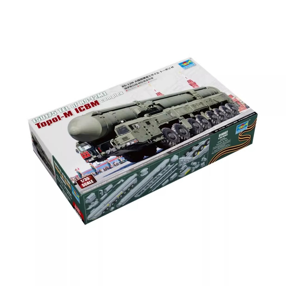 Trumpeter 01082 1/35 15U175 TEL OF RS-12M Topol-M Plastic model kit ...