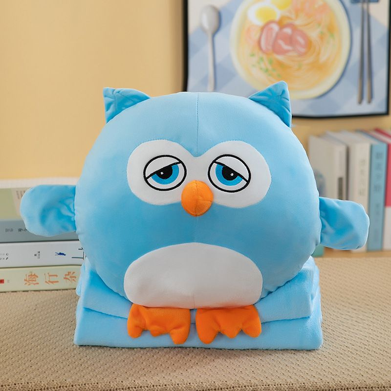 Мягкая Игрушка "Сова с пледом" 35 см / Сова 3 в 1 (подушка, плед ...