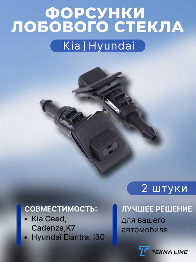 Форсунки жиклер стеклоомывателя лобового стекла Kia Ceed, Hyundai ...