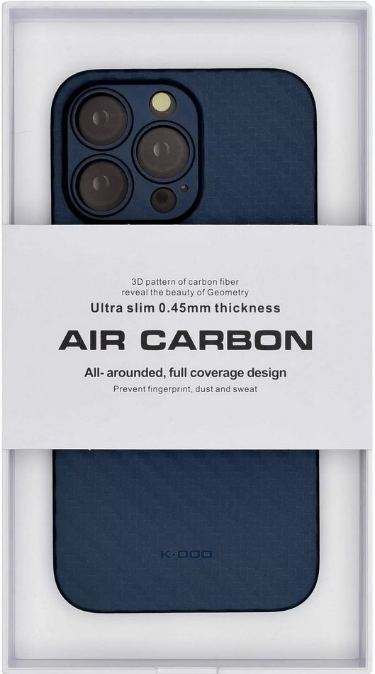 Ультратонкий чехол для iPhone 13 Pro Max KZDOO Air Carbon, супертонкий ...