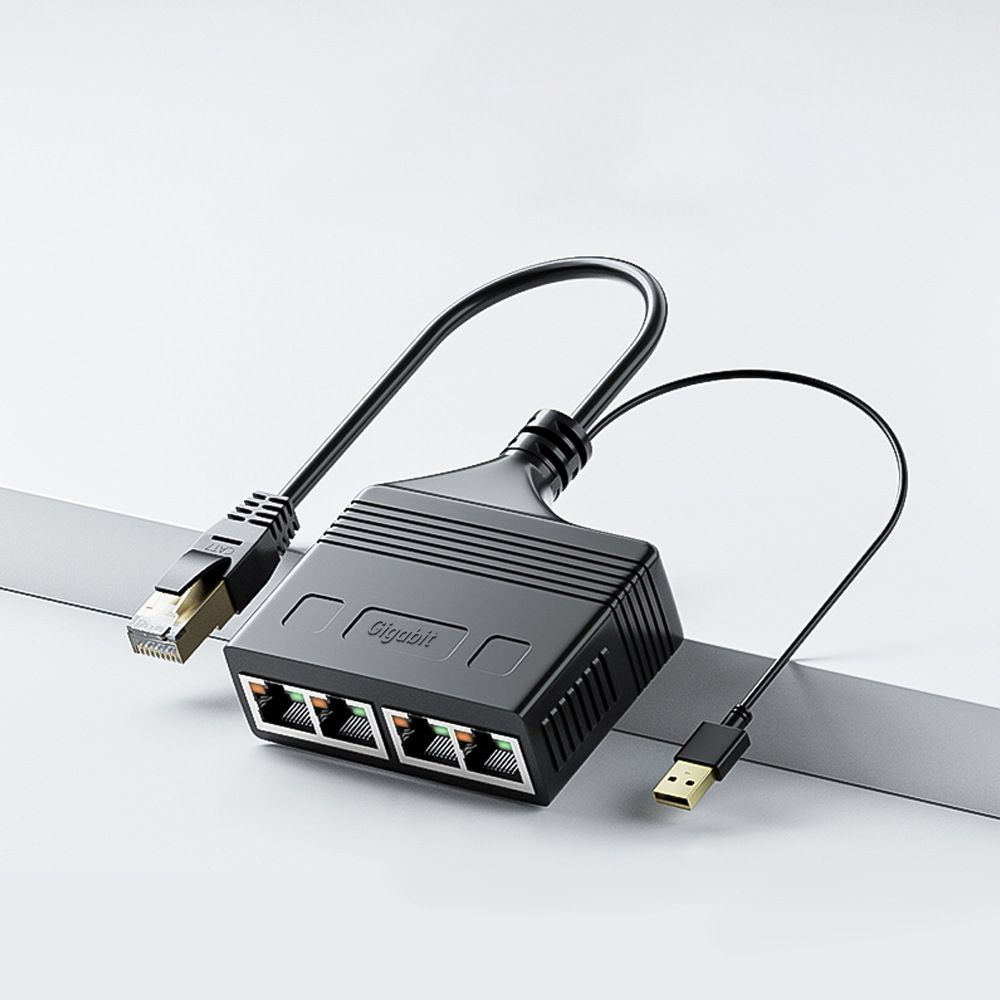 Сплиттер Rj45 1000m 4 штекерный разъем купить с доставкой по выгодным