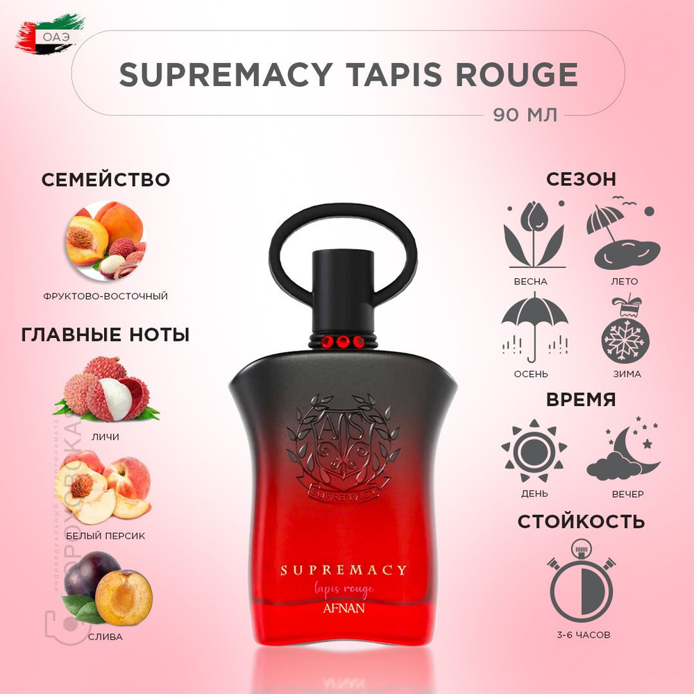 Afnan SUPREMACY TAPIS ROUGE Духи 90 мл (1342840133)