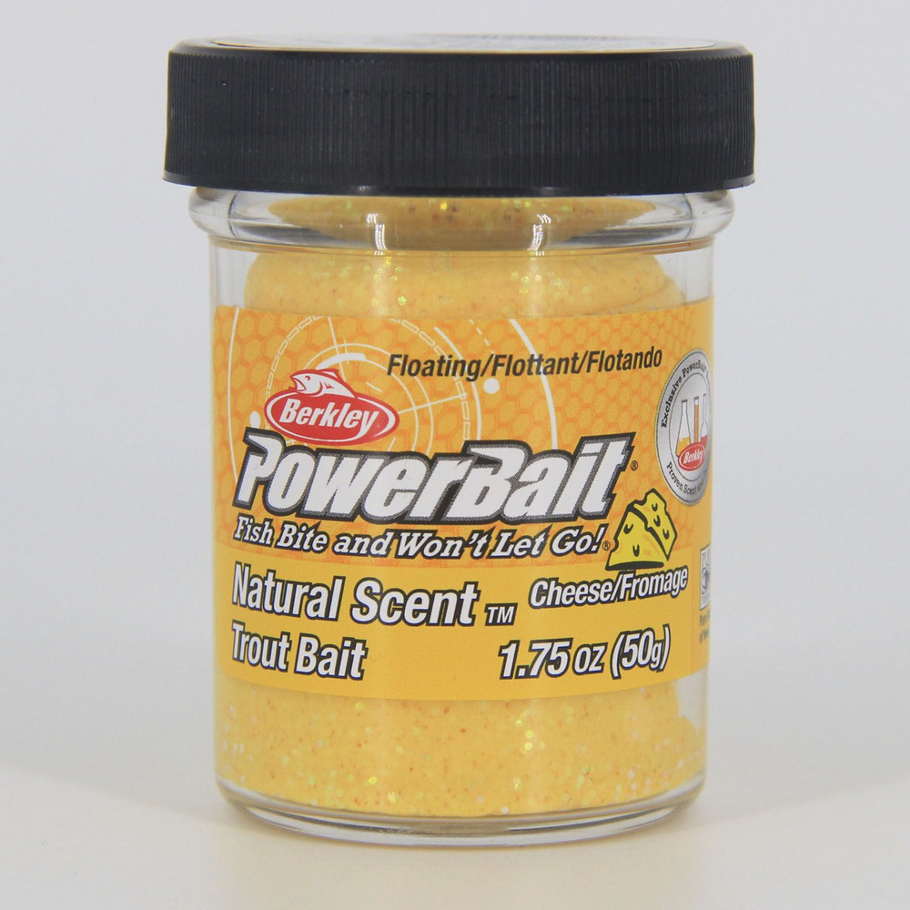 Паста форелевая Berkley PowerBait Trout BaitNatural Scent Cheese Gliter ...